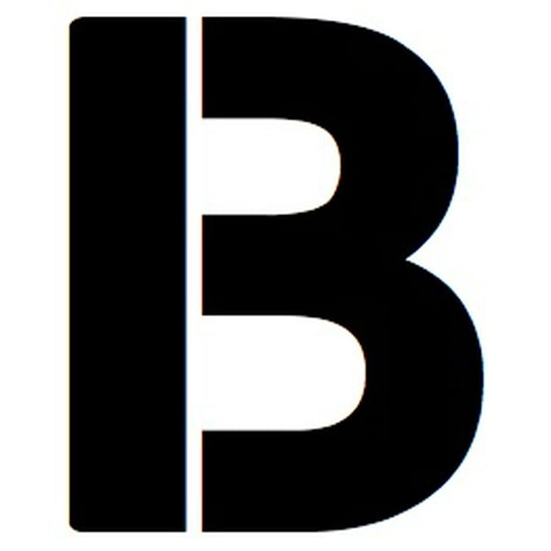 8X10 Large Letter Stencil from 4 Ply Mat Board -Letter B - Walmart.com