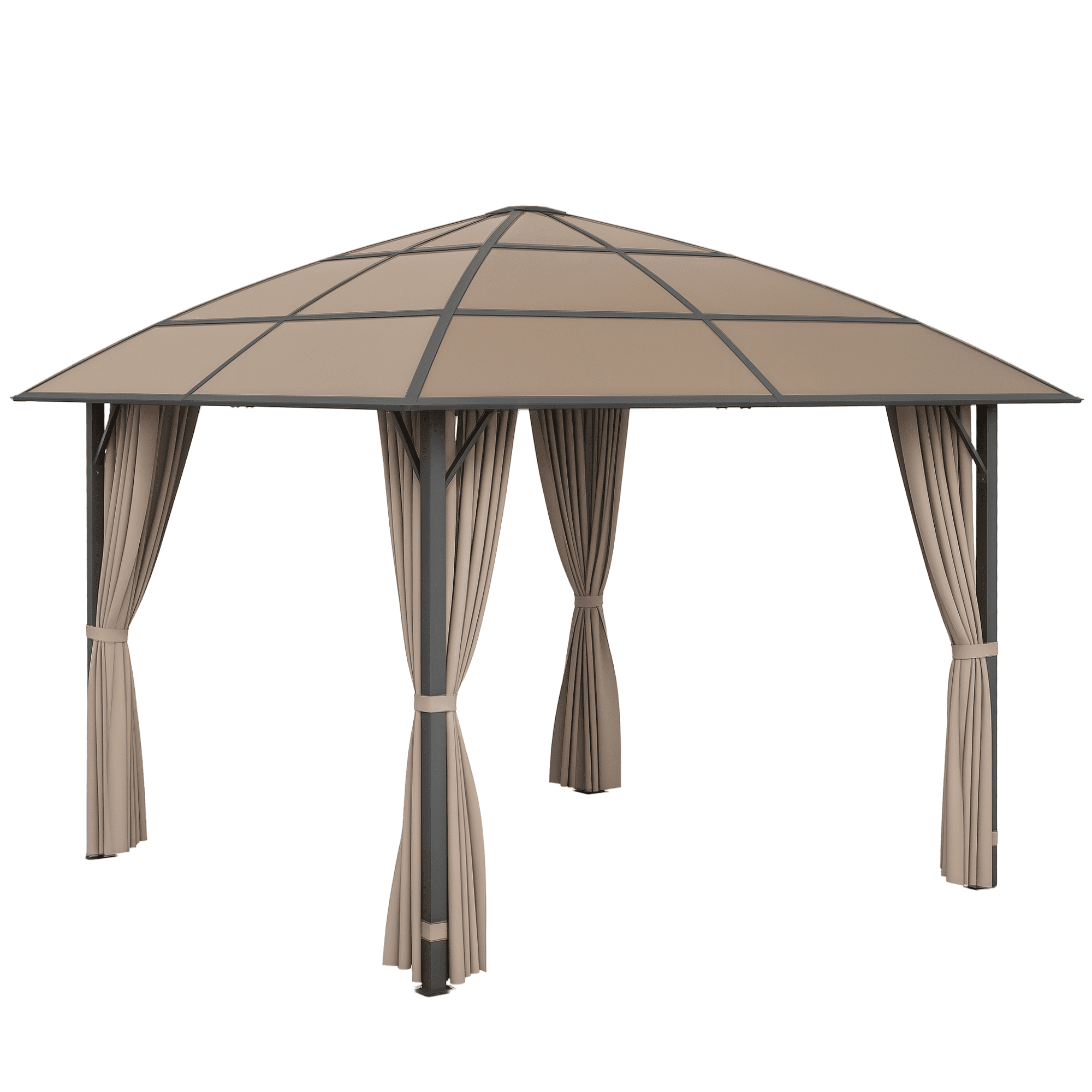 Click here for Outsunny 10 X 10ft Hardtop Gazebo With Uv60+ Polyc... prices