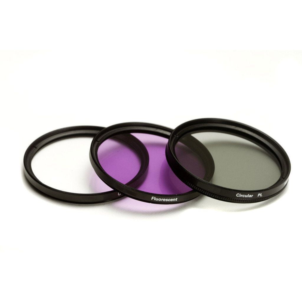 Tru Digital Optics 3 Piece Camera Lens Filter Set (UV, CPL, FLD ...