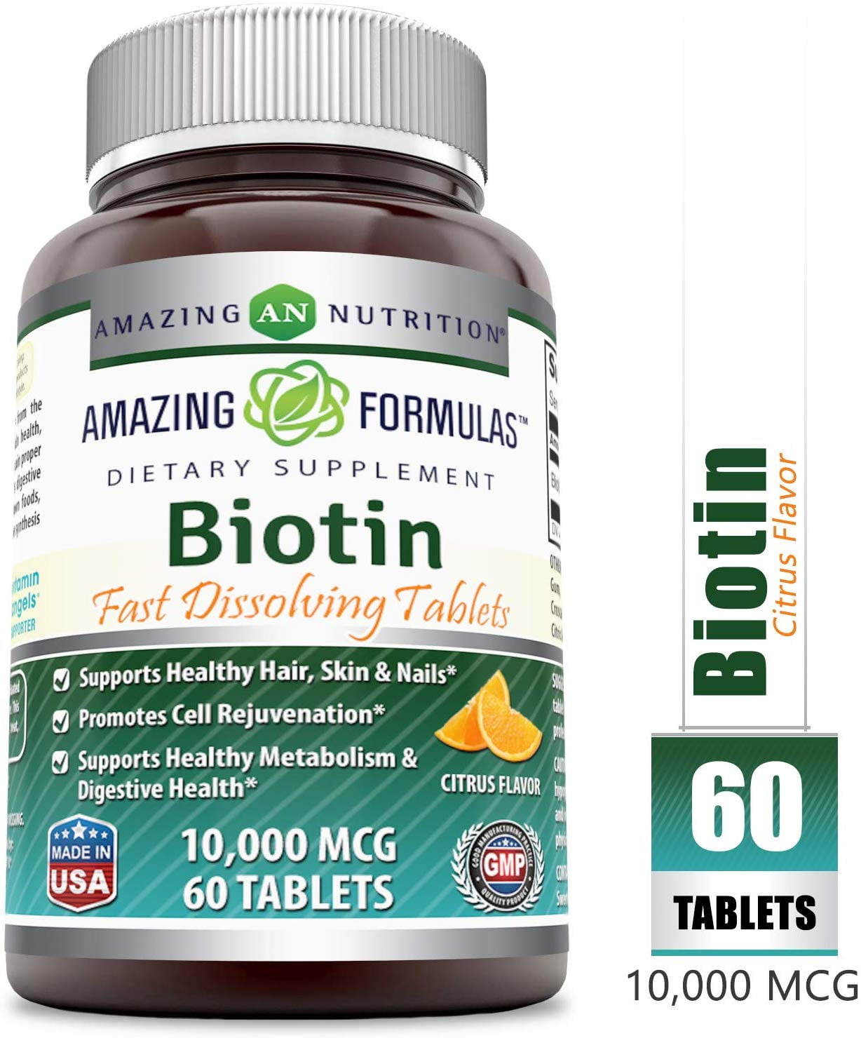 Amazing Formulas Biotin Fast Dissolving Tablets - 10000 MCG Tablets (60 ...
