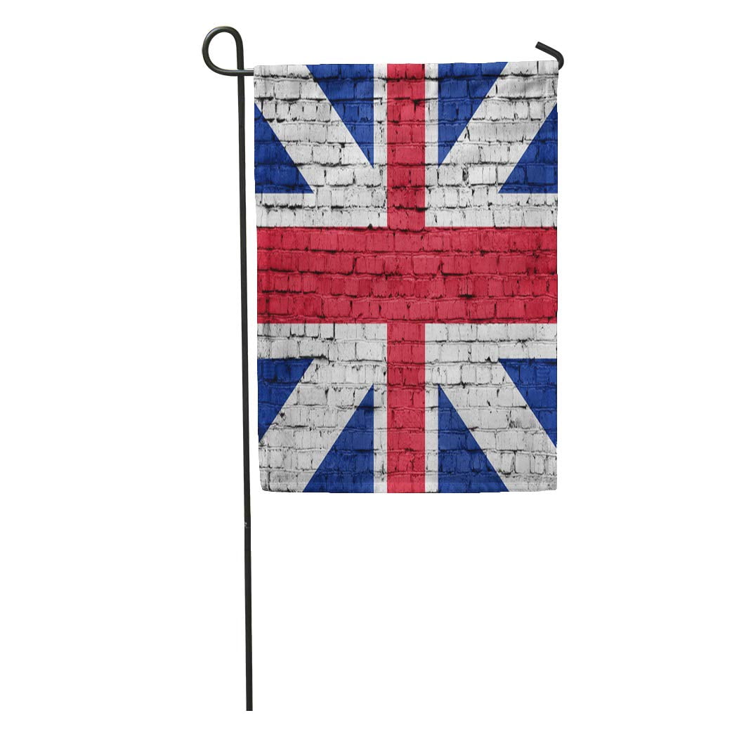 SIDONKU London England Flag on Brick Wall English Abstract Country Side ...