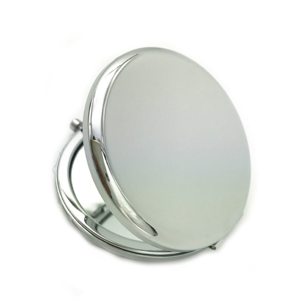 SANWOOD Portable Round Metal Double Side Travel Pocket Mirror Women ...