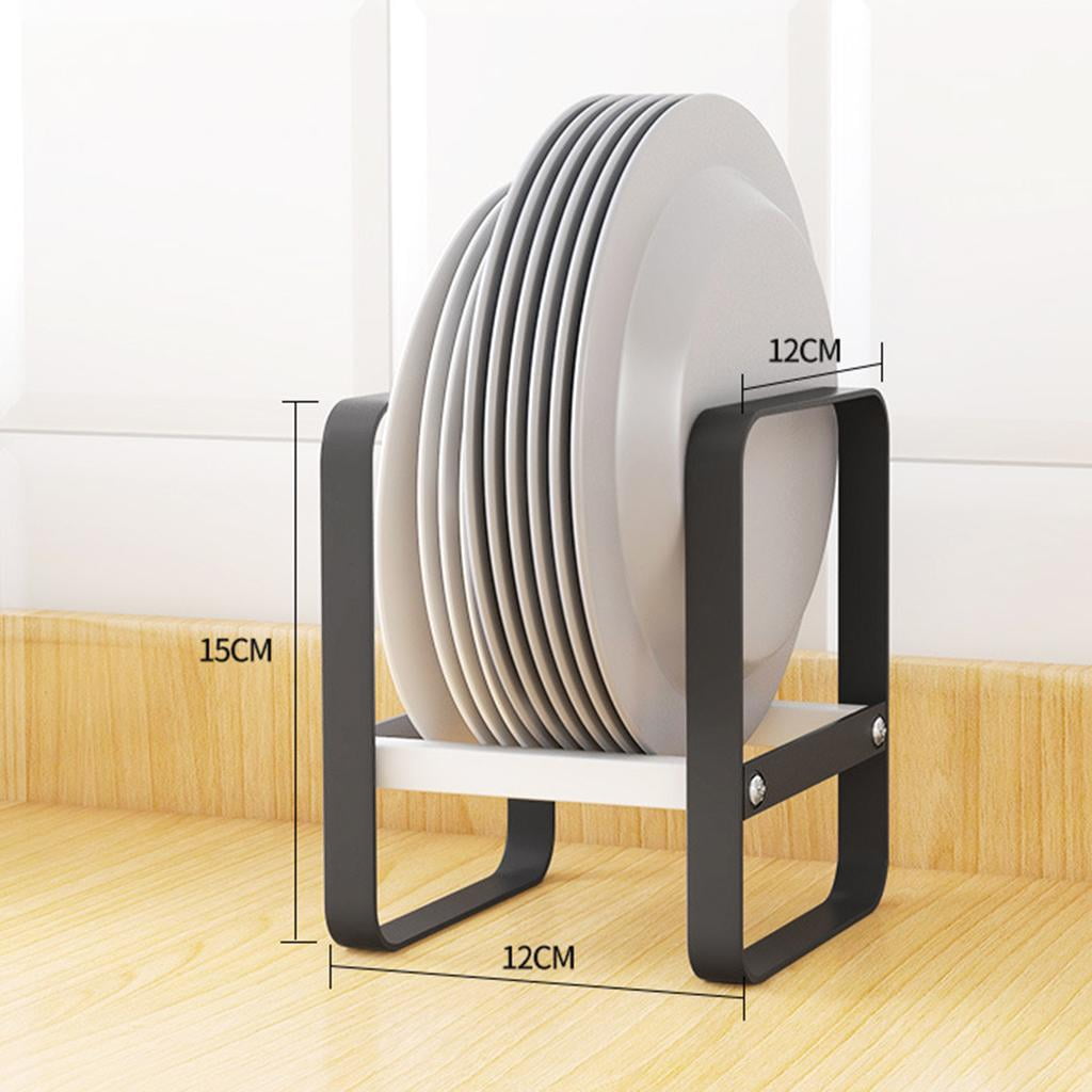 Dish Rack, Kitchen Drawer Organizer, Cabinet Plate Cooking Lid Display ...