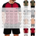 asjyhkr Mens Short Sets Henley Short Sleeve Golf Shirts Loose ...