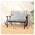 2-Person Glider Bench, Outdoor Patio Loveseat Chair - Mixed Gray ...