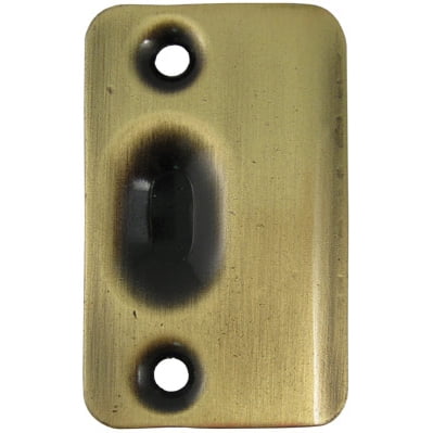 Ball Catch Strike Plate, 2-1/4" x 1-3/8", Antique Brass by Stone Harbor ...