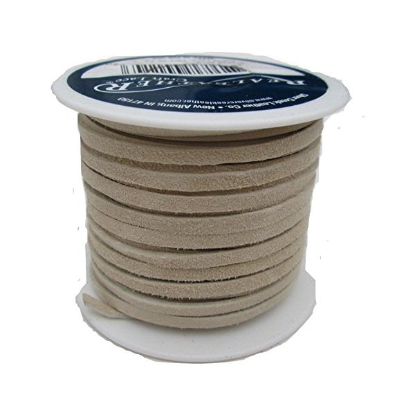 Lace Lacing Leather Suede Ivory White 25 Yard Spool - Walmart.com