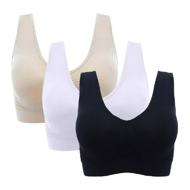 Valcatch 3Pack Women's Bras Seamless Comfort Breathable Underwear,Multiple Styles - Walmart.com