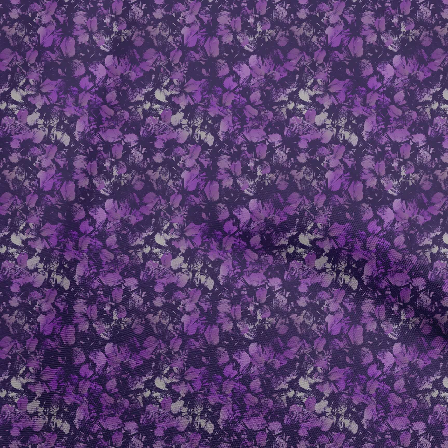 oneOone Cotton Cambric Purple Fabric Abstract Diy Clothing Quilting ...