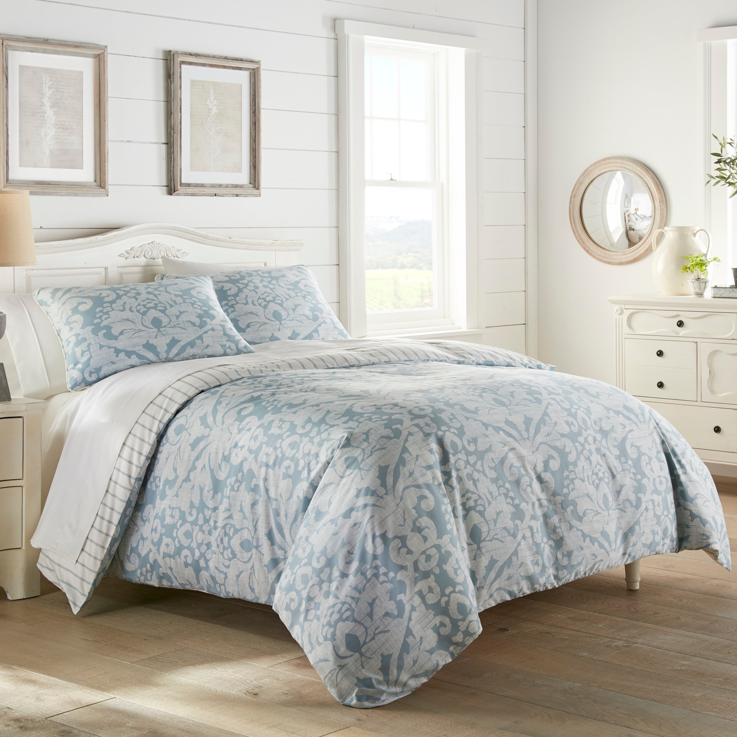 Laura Ashley Elise 7 Piece Navy Blue Floral Cotton 40 Off