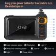 Endoscope Camera with Light, 4.3" Inspection Camera, 1920P HD Borescope ...