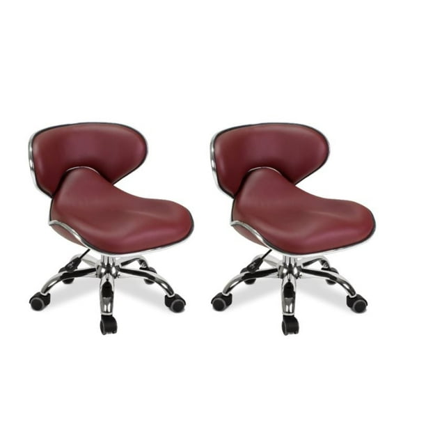 MAYAKOBA SET OF 2 Nail Salon Pedicure Stool UMI RED Pedicure Chair ...