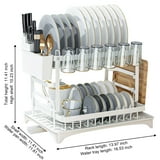 stusgo Foldable Over The Sink Dish Drying Rack with Drainage,Stainless ...