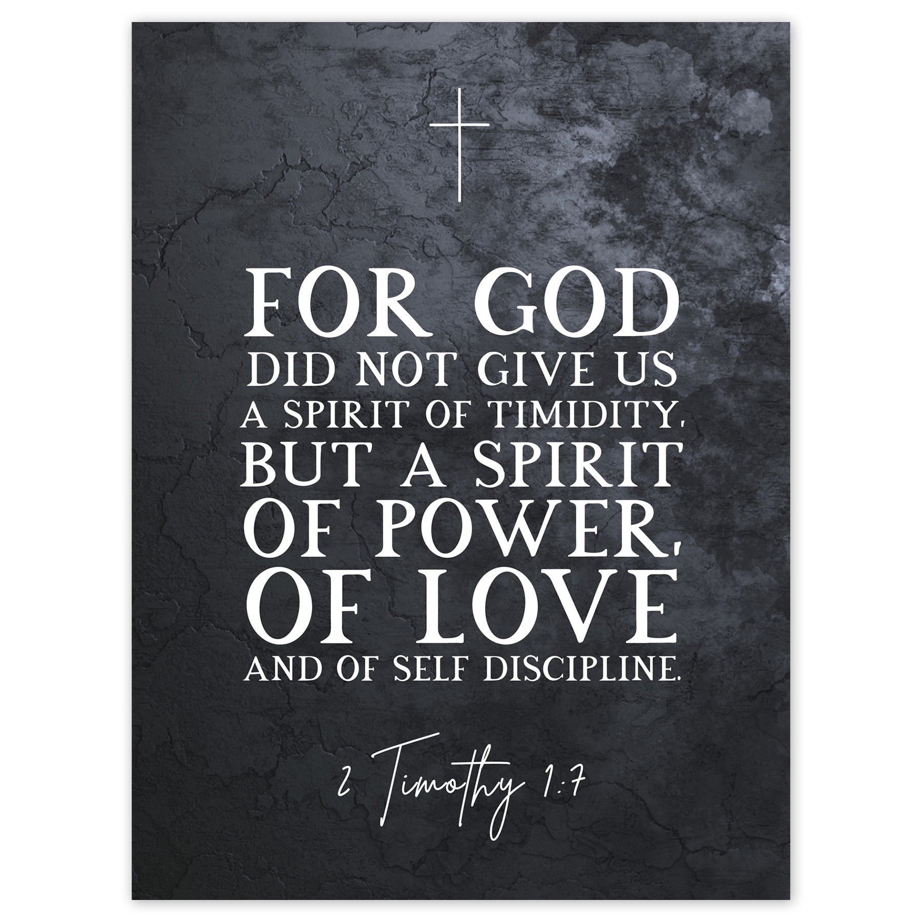 2 Timothy 1:7 Spirit of Power, Love and of Self Discipline Christian ...