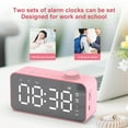 Skegnu Digital Alarm Clock LED Mirror Digital Alarm Clock Big Time ...