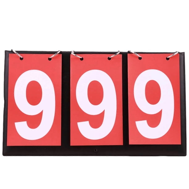 Scoreboard Portable Scorekeeper Flip Scoreboard Table 4Digit Display ...
