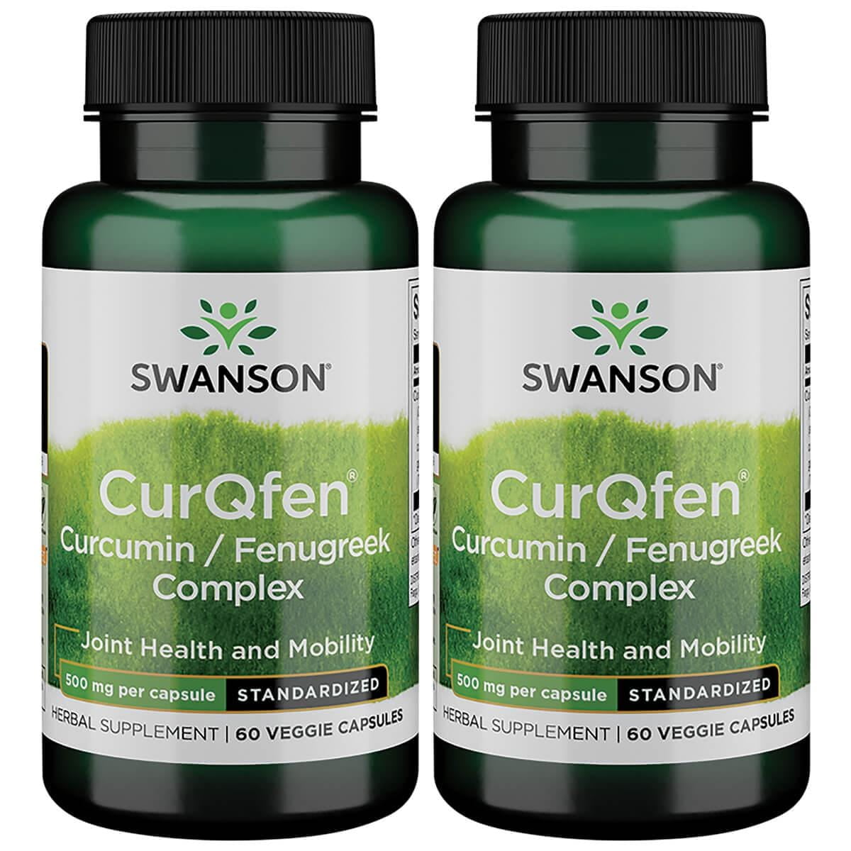 Swanson Curqfen Curcumin/Fenugreek Complex - Standardized 2 Pack ...
