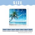 16 Inch Wall Clock Battery Operated Square Clock for Office, Kitchen ...