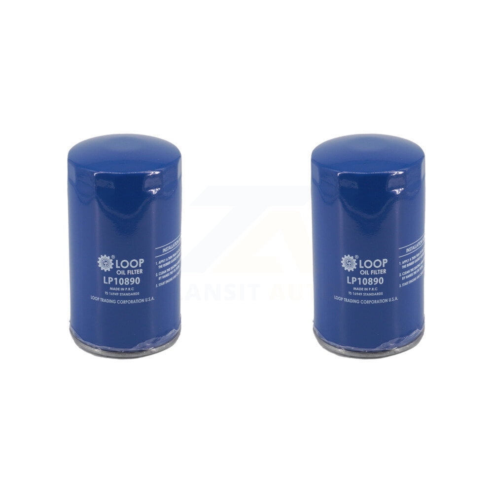 Loop Engine Oil Filter (2 Pack) For Car Ford F-350 Super Duty F-250 F-450 F-550 F-650 F-750 F-600 6.7l Klo-100280