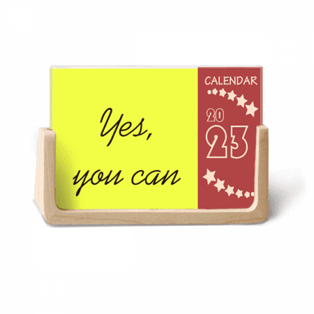 Yes You Can Inspirational Quote Sayings Desk Calendar Desktop ...