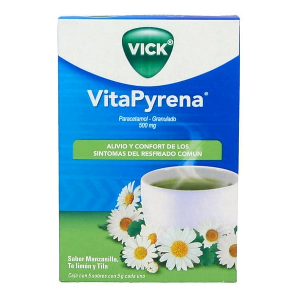 Vick Vitapyrena Sabor a Manzanilla 5 sobres Vick PIEZA | Walmart en línea