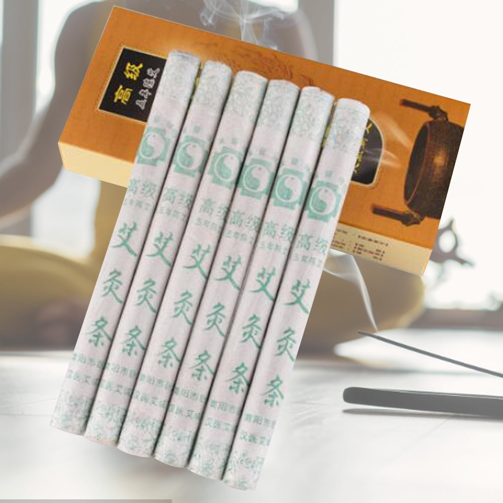 10 Uds. De palitos de moxibustión que promueven la circulación sanguínea rollo de Moxa Natural ...