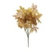 Mainstays 18" Yellow & Tan Maple Leaves Artificial Flower Bush ...