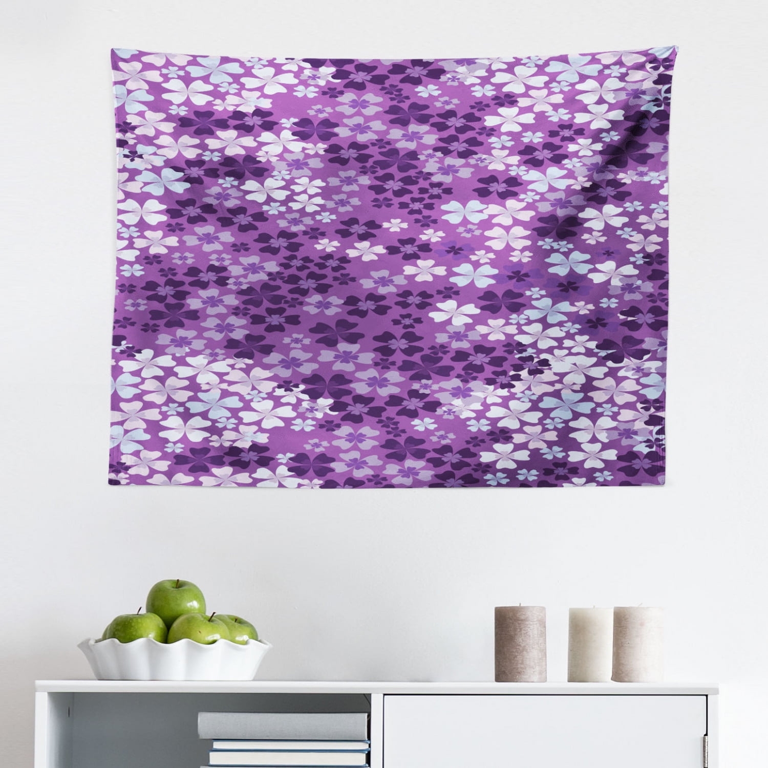 Flower Tapestry, Lilacs Illustration Greenery Field Freshness Hydrangea ...
