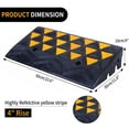 BESEA Heavy Duty Rubber Curb Ramp 4 inch High for Car, Motorcycle, ATV ...