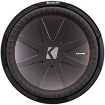 Kicker 15-Inch Subwoofer COMPVR 43CVR154, 4-Ohm DVC, 1000W RMS, Dual ...