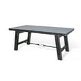 Rena Dining Table with Turnbuckles-74 Inch Black Sand Mahogany Wood ...