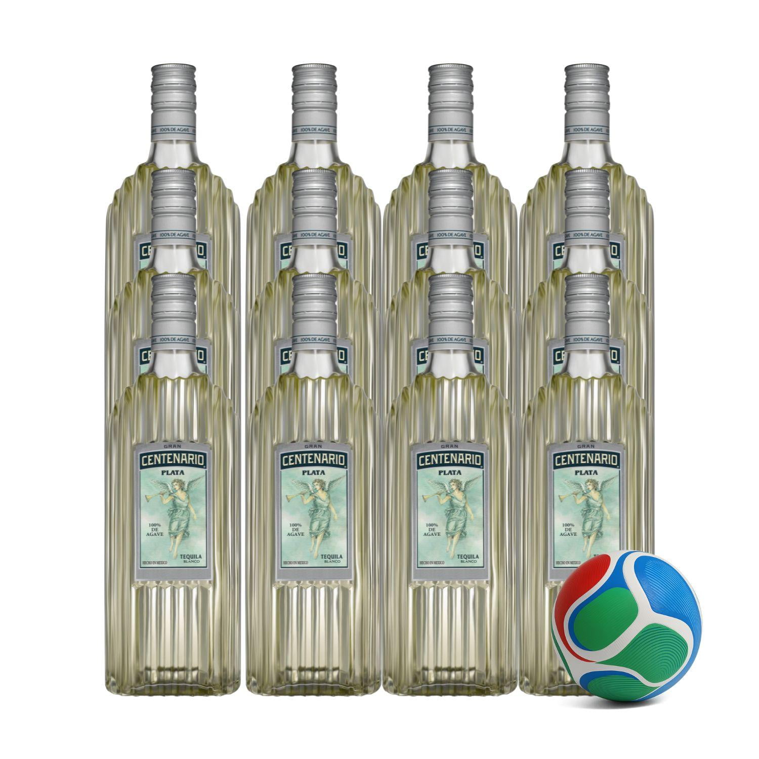 12 Tequila Gran Centenario Plata 700 ml + Balón Mini | Bodega Aurrera ...