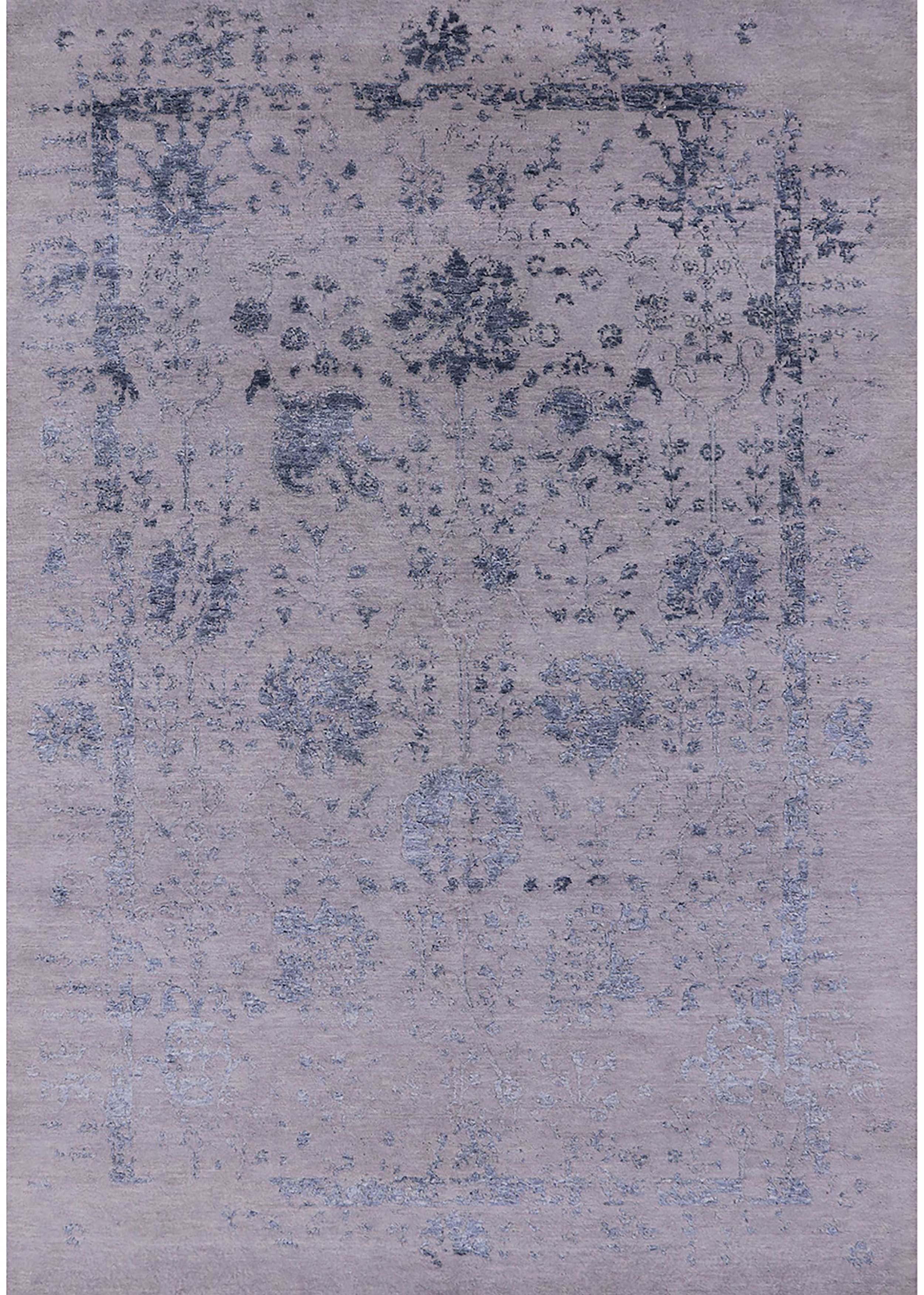 Ahgly Company Indoor Rectangle Mid-Century Modern Slate Blue Grey ...