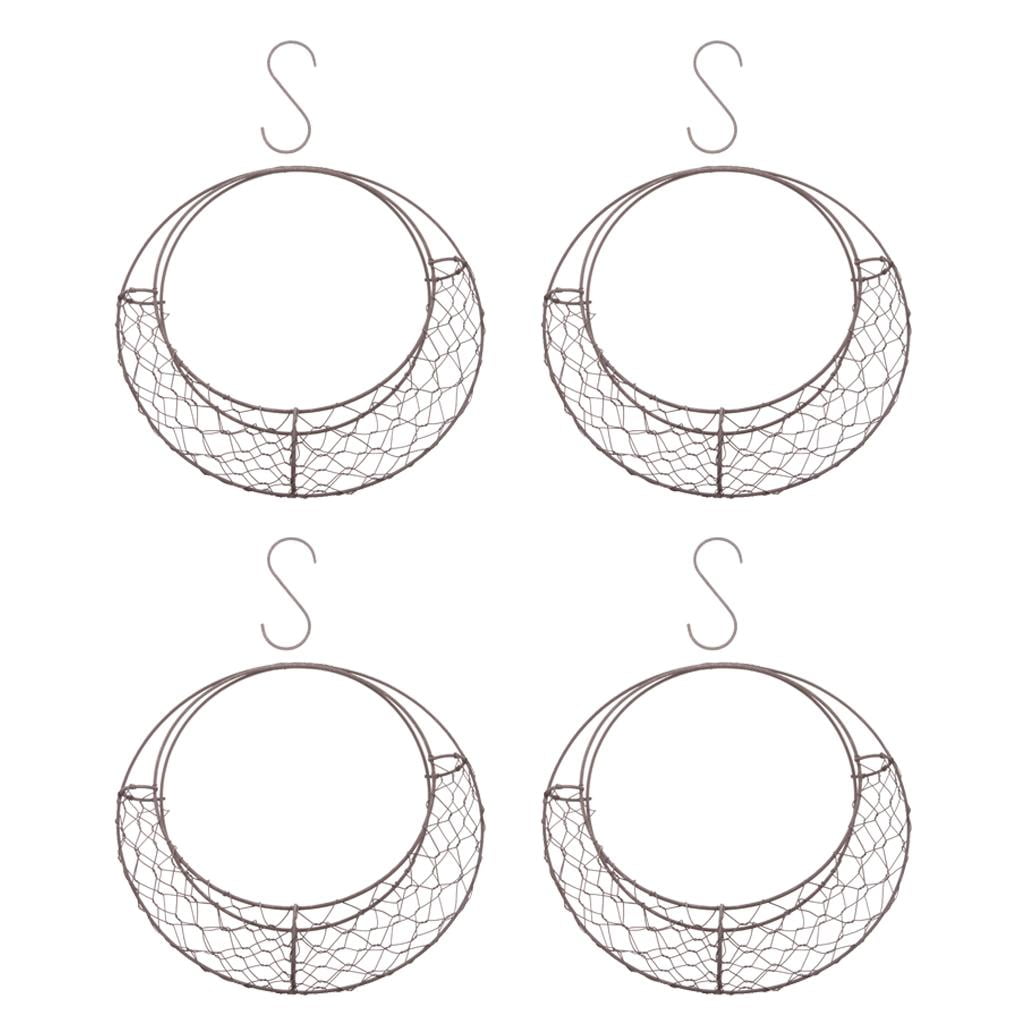 Click here for Almencla 4pcs Rustic Moon Metal Cactus Planter Wir... prices