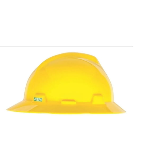 CASCO MARCA MSA COLOR AMARILLO CON ALA ANCHA (SUSPENSIÓN FASTRAC ...