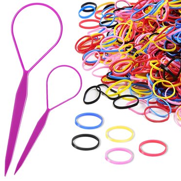 Goody Ouchless Polybands Elastics for Kids, Tiny Small Ponytail, Multi ...