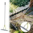 Aluminum Thatch Rake with Curved Tines - Wide Dethatching Rake for Lawn ...