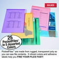 Ultimate Office PocketFile™ Clear Poly Document Folder Project Pockets ...