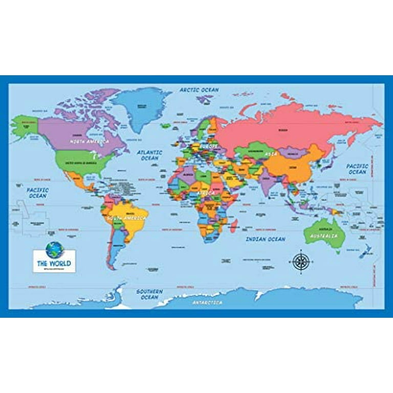 World Map Printable For Kids