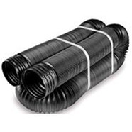 Flex Drain 51110 25' Solid FLEX-Drain® - 4in Expandable Water Drainage ...