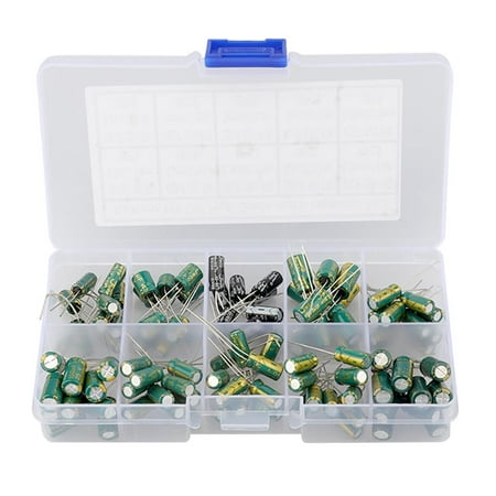 mmirethe 100Pcs 10 Values 10V-63V 10uf-470uf DIY High Grade Audio Capacitor Assorted ...