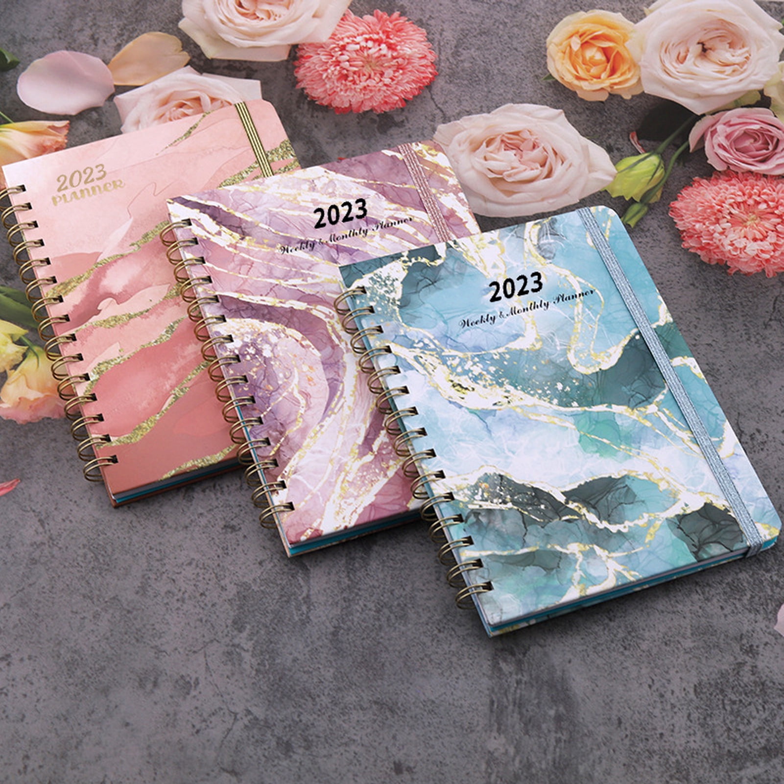 Hesroicy Wild Flower Schedule Book - Multifunctional Efficiency Manual ...