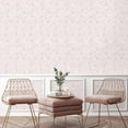 Main Street 16"x24" Pink Blush & Gold Flower Print Wallpaper Panels for ...