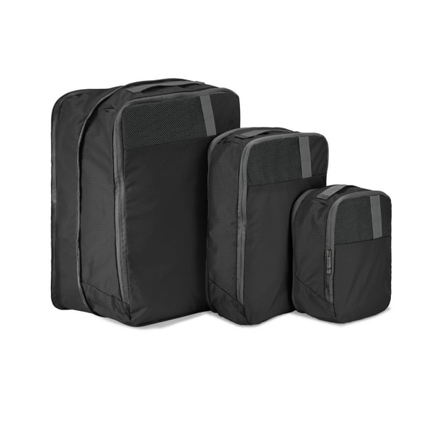iFLY Expandable Packing Cubes 3-Piece Set, Black - Walmart.com