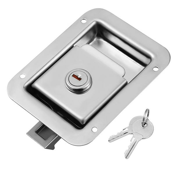 Travel Trailer Lock Stainless Steel RV Door Latch Heavy Duty Recessed ...
