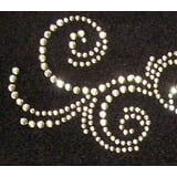 JCS Rhinestones Embellish Design Fancy Swirly Flourish Swirls Sparkly ...
