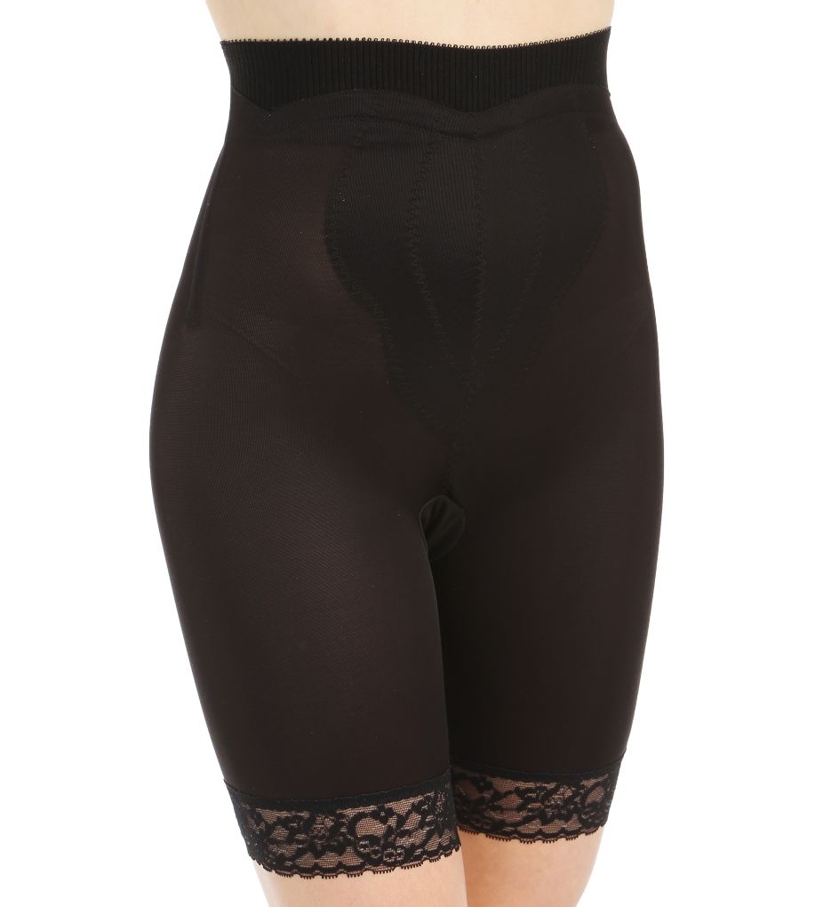 Women's Rago 6226 Diet Minded High Waist Long Leg Shaper (Black XL ...