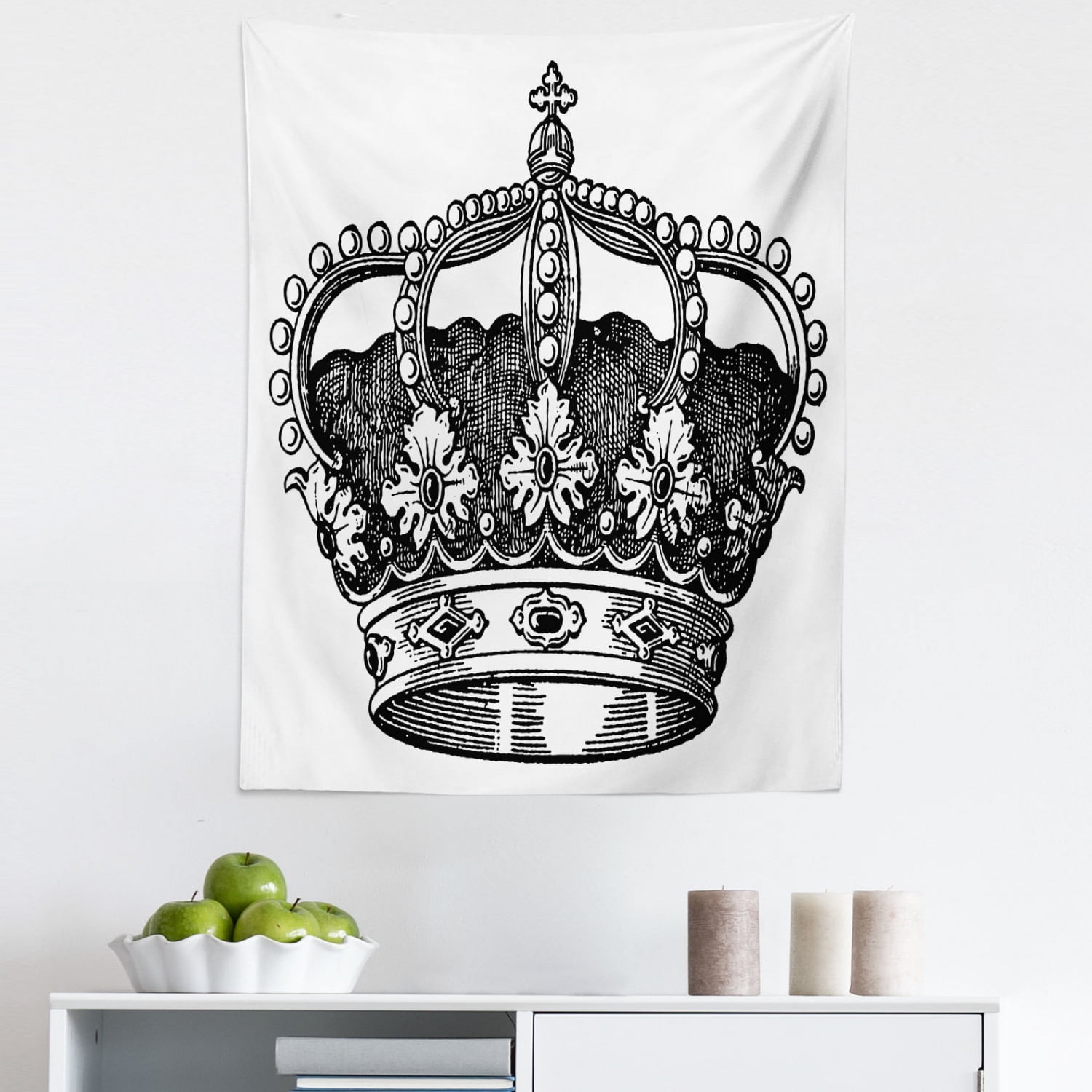 Queen Tapestry, Antique Royal Crown Kingdom Emperor Ruler Czar Monarchy ...