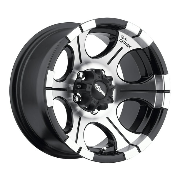 Dick Cepek 20X12 DC II Black Wheels With Black Machined Clear Coat (8X6 ...