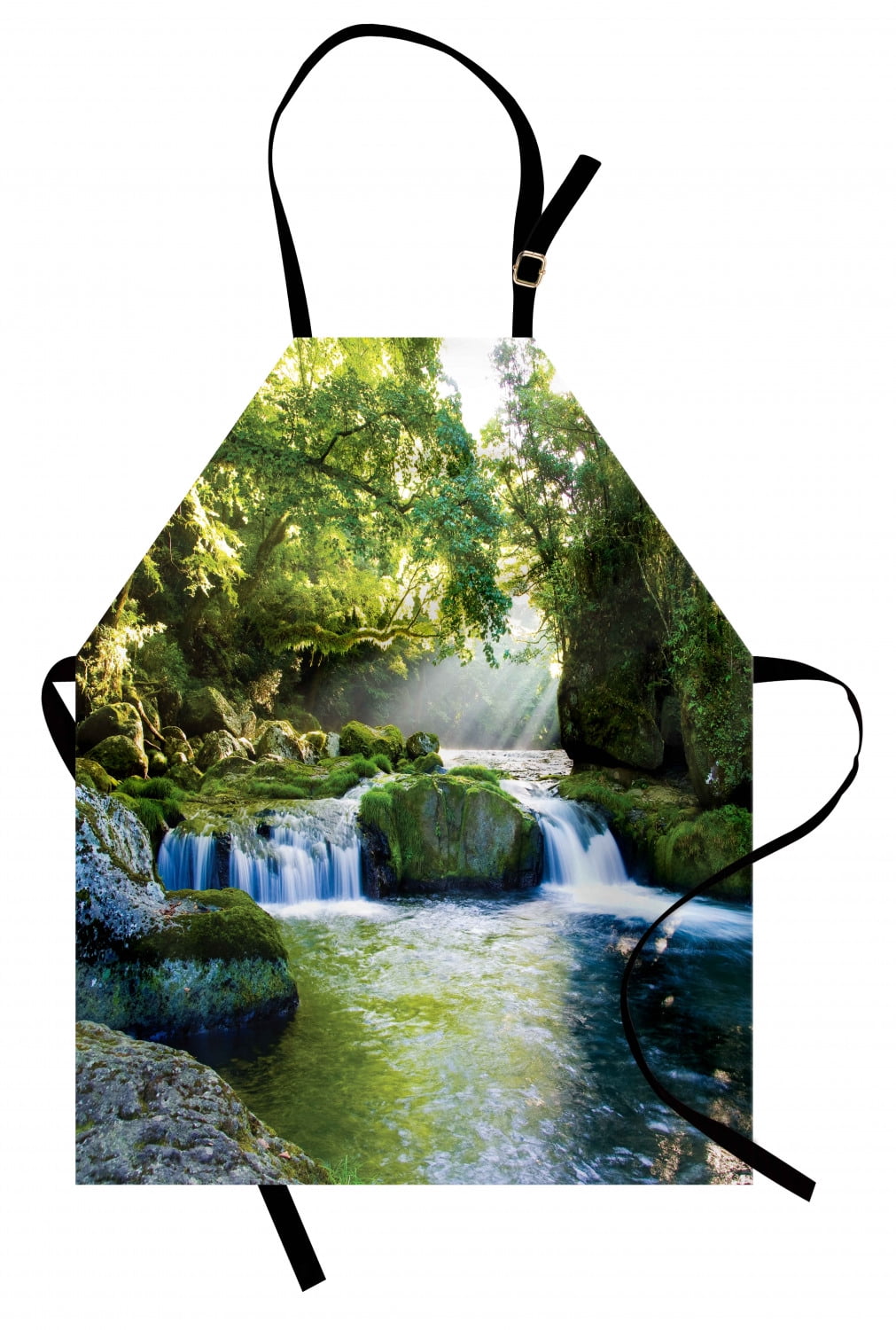 Rainforest Apron Foliage Jungle Misty Mountains Waterside River Shaft ...